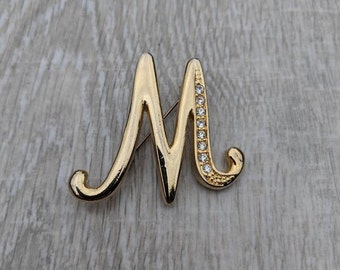 Rhinestone Letter M - Etsy