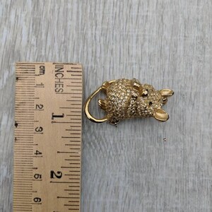 Sphinx Rhinestone Encrusted Three Dimensional Gold Tone Mouse - Etsy