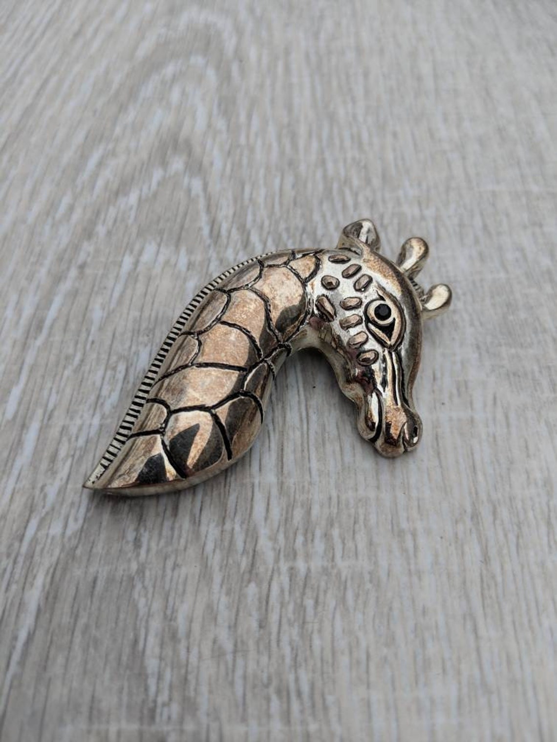 Stylized Three Dimensional Silver Tone Giraffe Brooch - Etsy