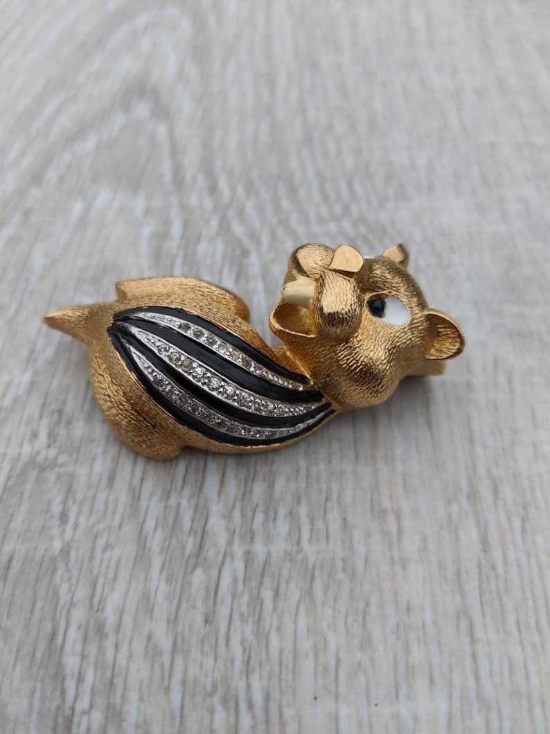 Jomaz (mazer Brothers) Midcentury Rhinestone, Enamel, and Gold Tone ...