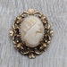 Coro Ivory Colored Carved Cameo Intricate Gold Tone Frame - Etsy