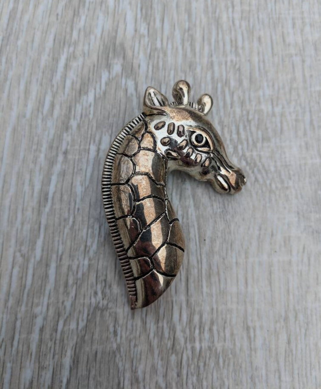 Stylized Three Dimensional Silver Tone Giraffe Brooch - Etsy