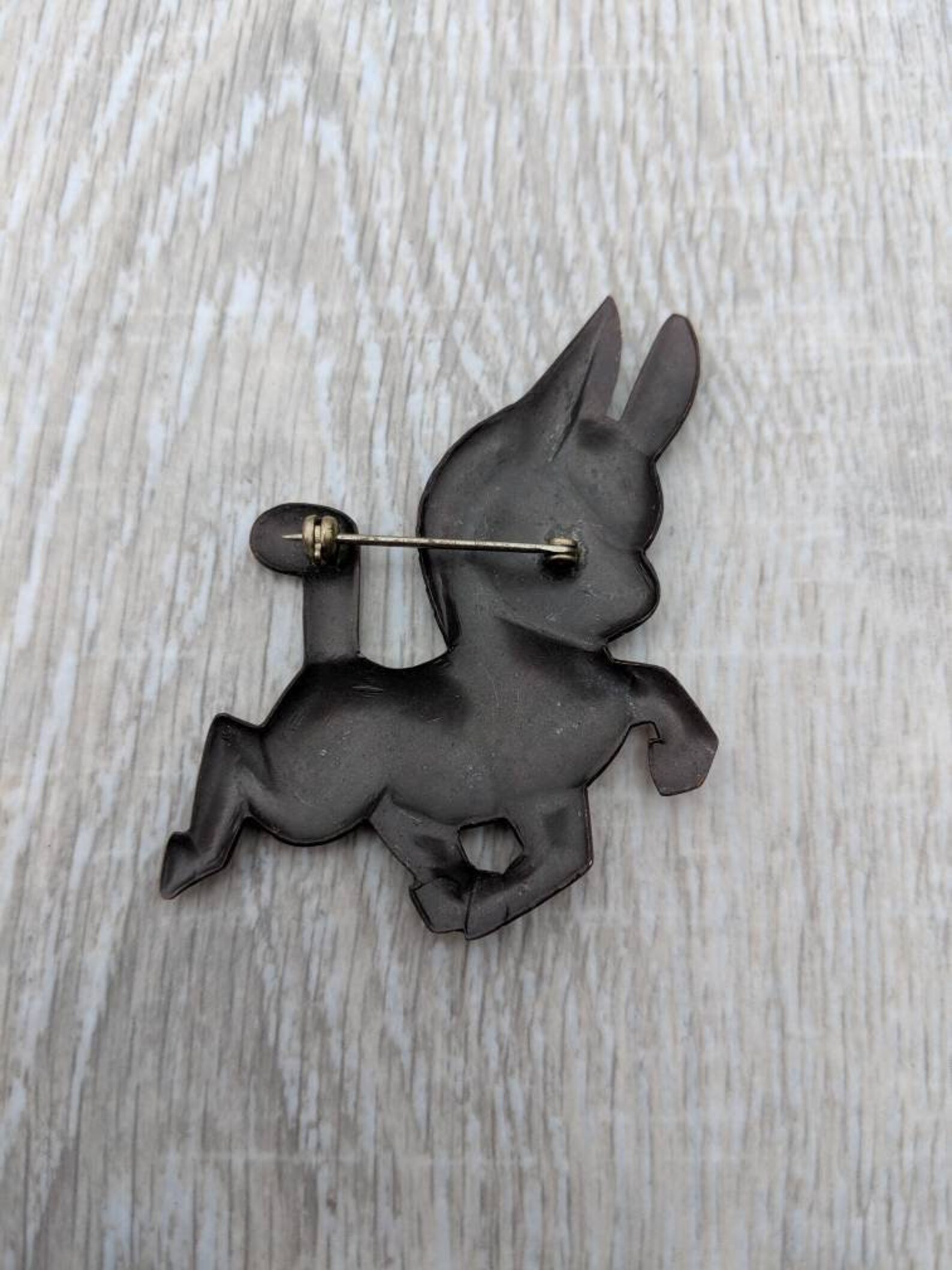 1950s Copper Playful Cartoon Donkey Brooch | Etsy