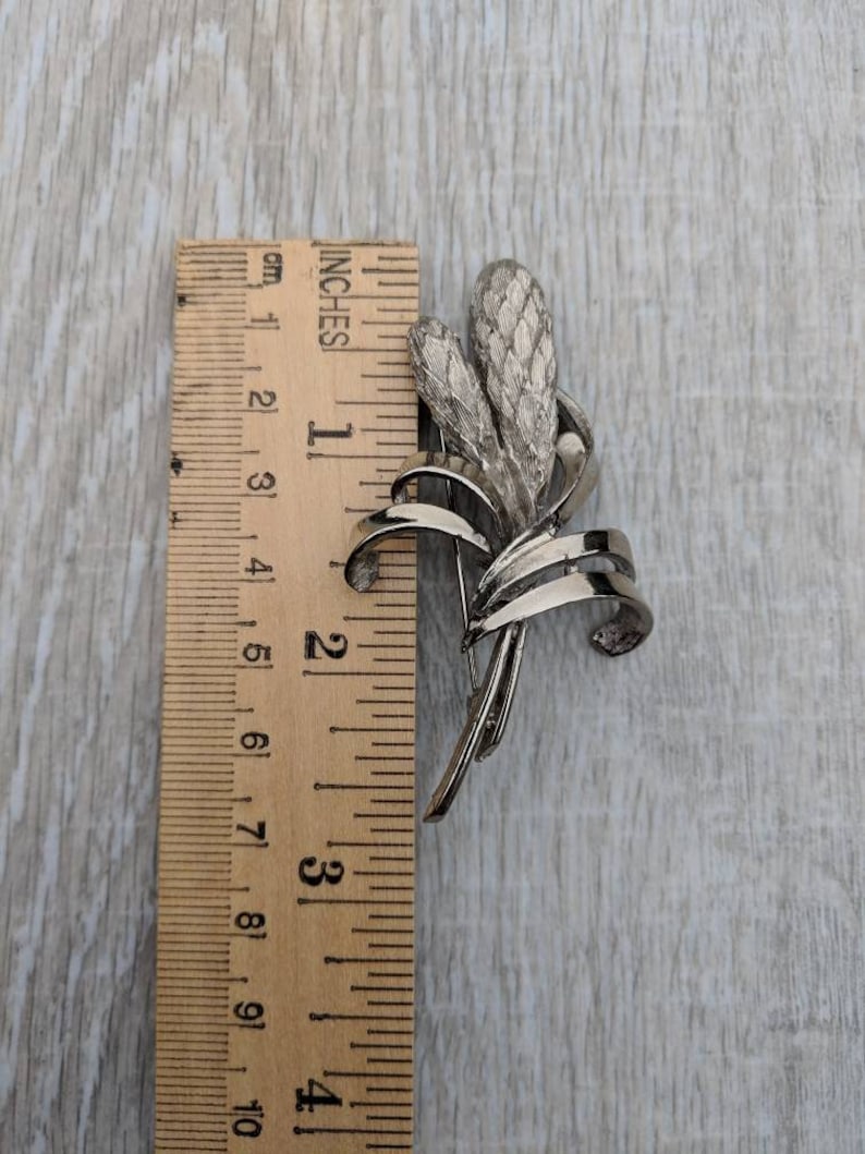 Pastelli Matte and Glossy Finish Silver Tone Hyacinth Brooch | Etsy