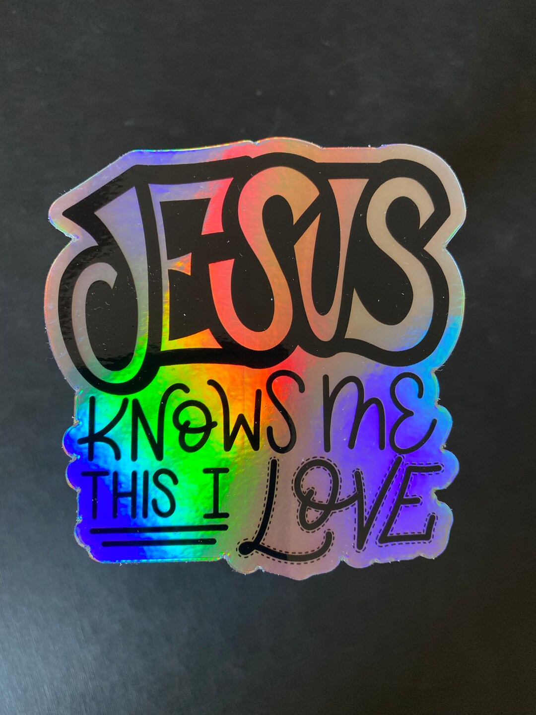 Jesus Knows Me This I Love, Vinyl Sticker, Lutheran Sticker, Waterproof ...