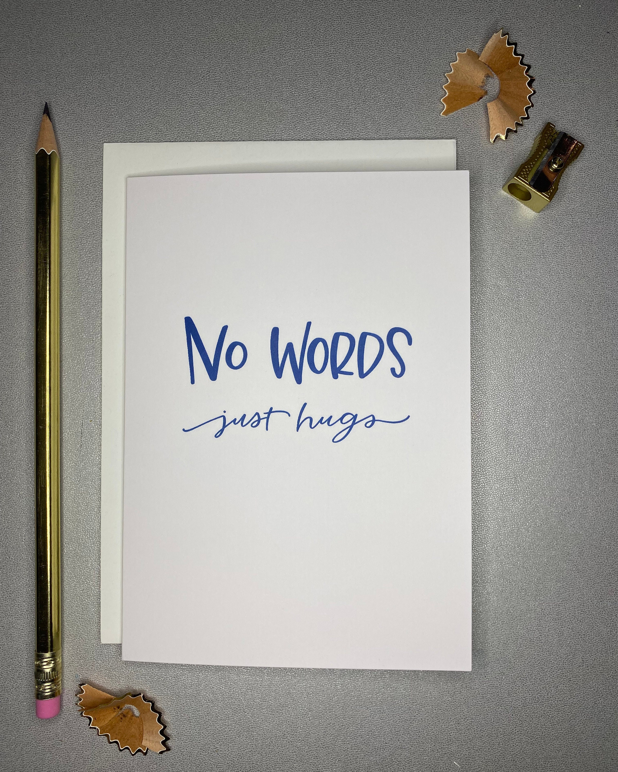 No Words Just Hugs, Sympathy Card, Sorry Card Card, Greeting Card, Hand ...