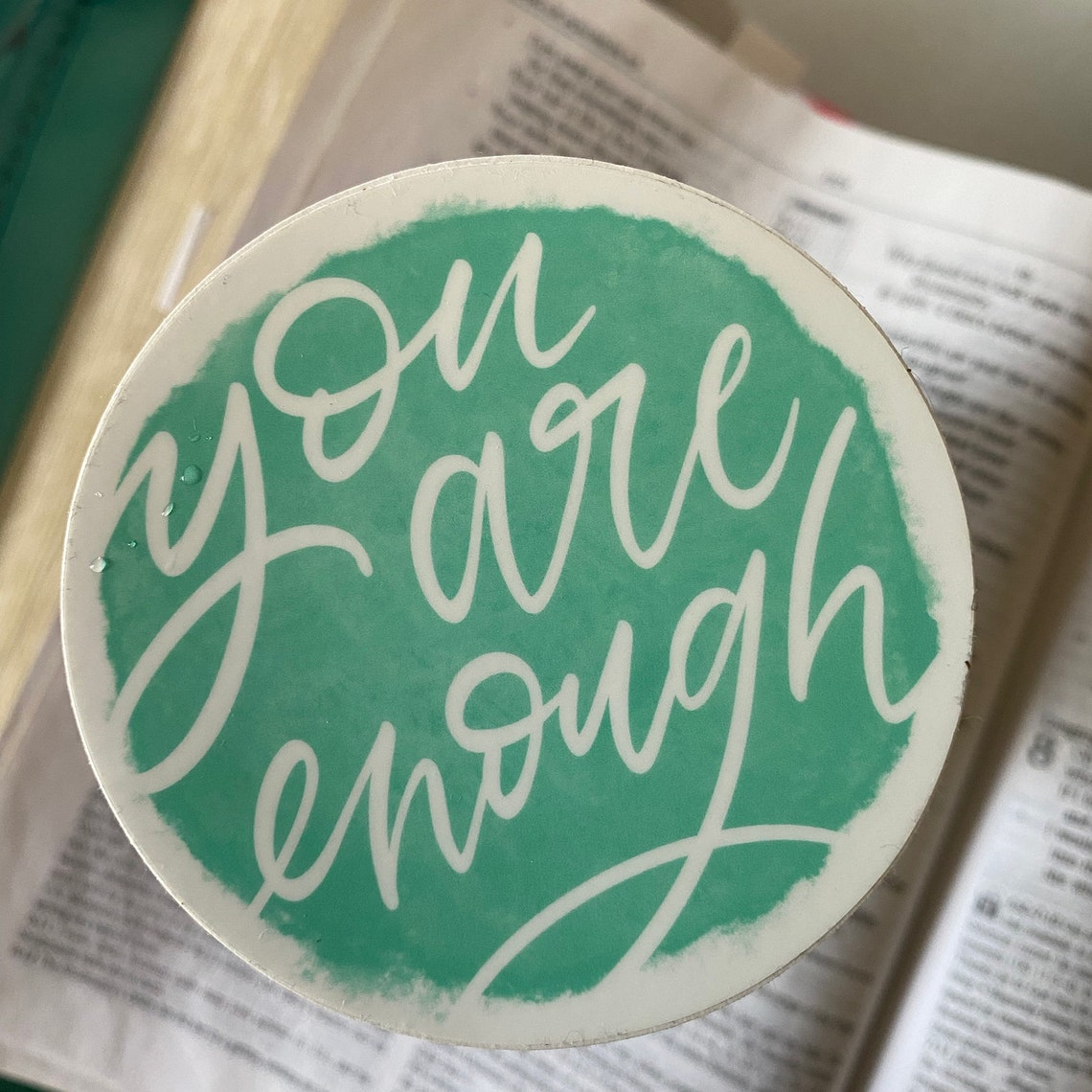 You Are Enough Sticker Vinyl Sticker Inspirational Decal - Etsy