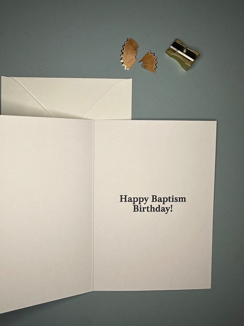 Baptized Into Christ, Baptism Card, Baptism Birthday Card, Hand ...