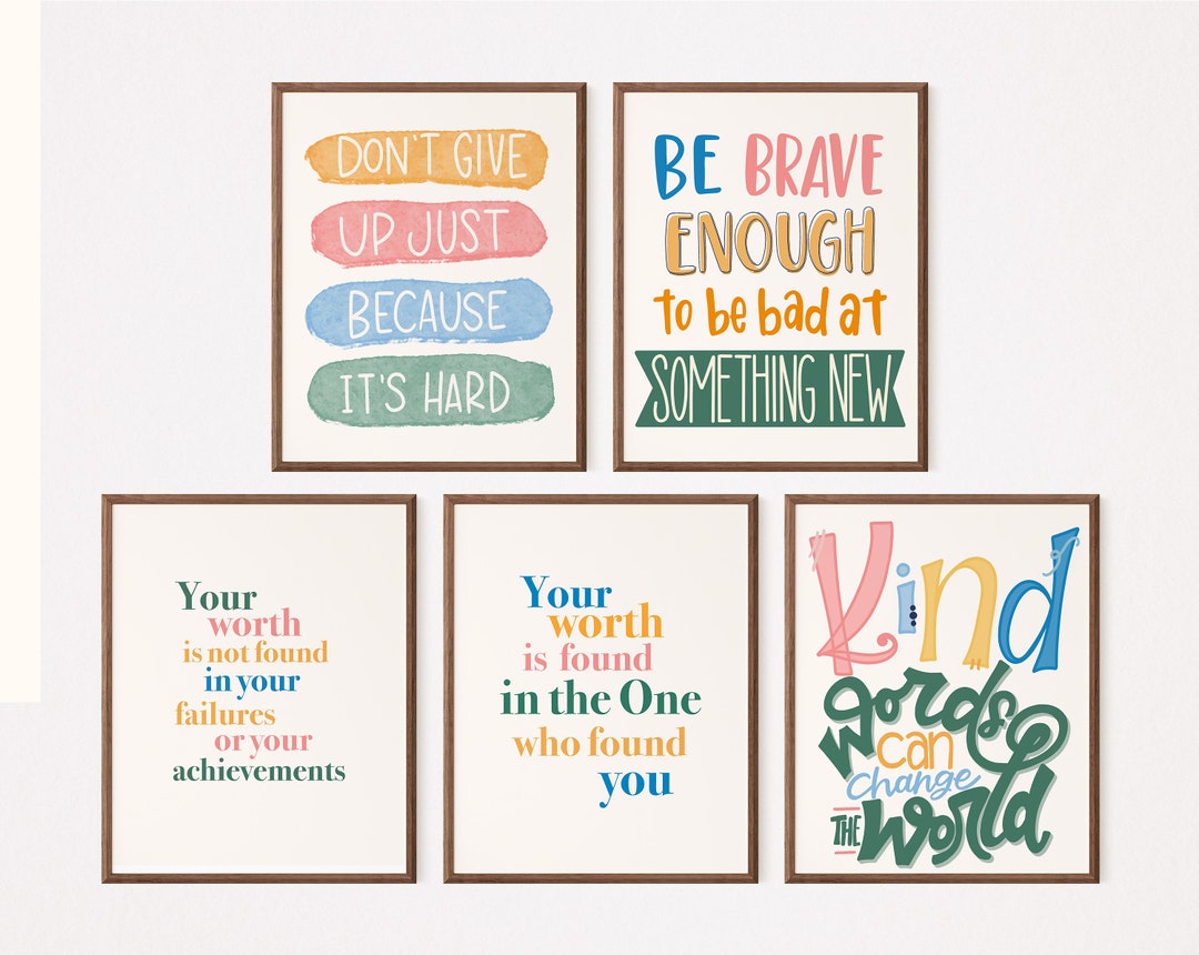 Classroom Collection, Child Poster, Encouragement Print, Digital ...