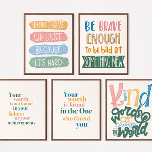 Classroom Collection, Child Poster, Encouragement Print, Digital ...