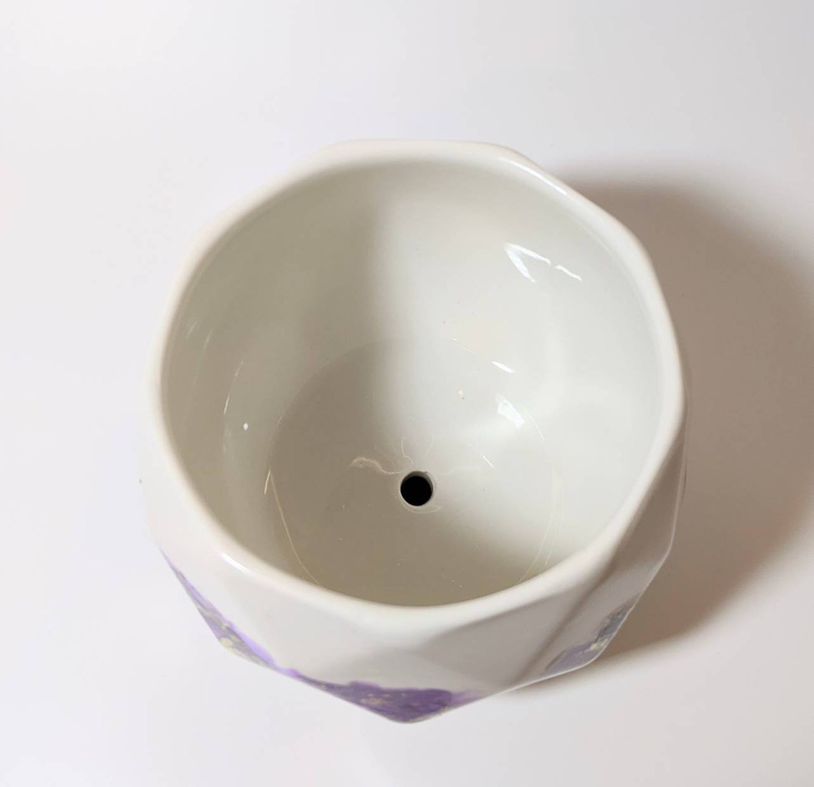 Purple Ceramic Planter Home Decor Housewarming Gift Custom - Etsy