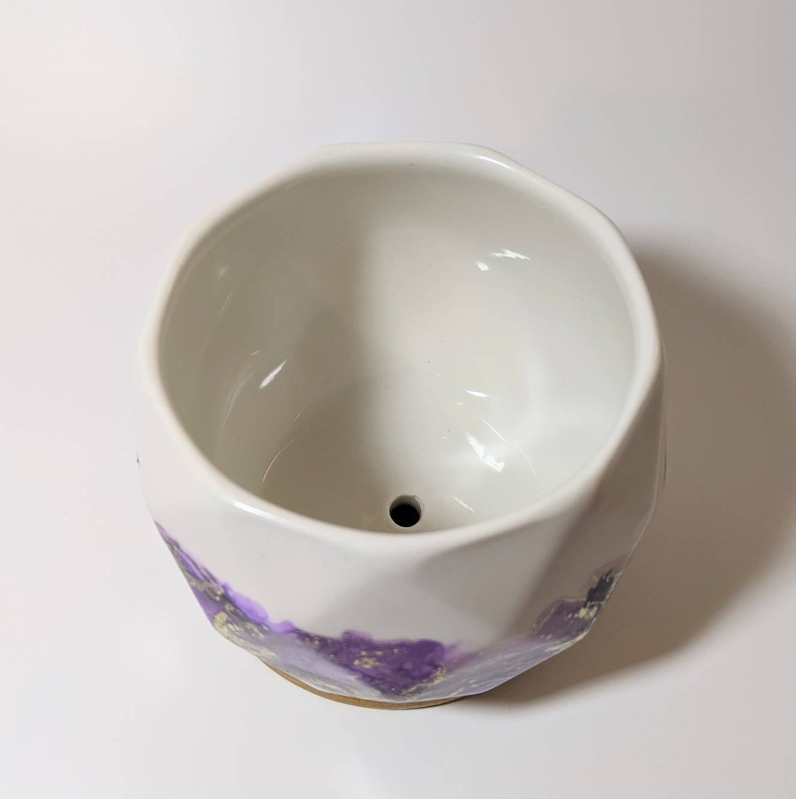 Purple Ceramic Planter Home Decor Housewarming Gift Custom - Etsy