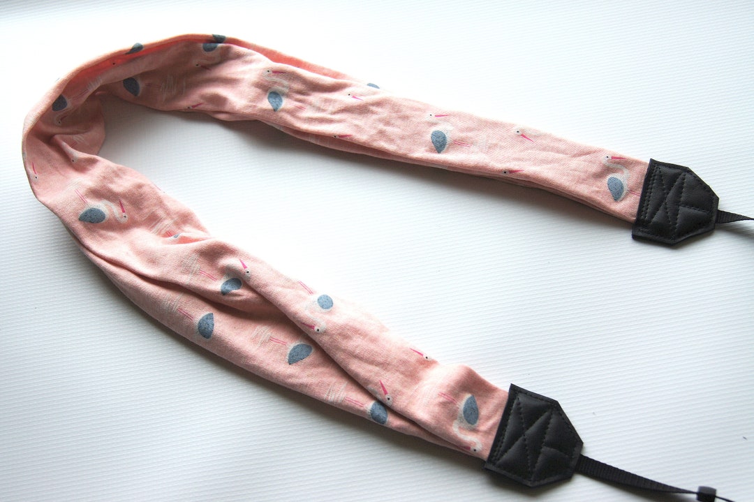 Camera Strap Pink Crane Camera Strap DSLR Camera Strap - Etsy