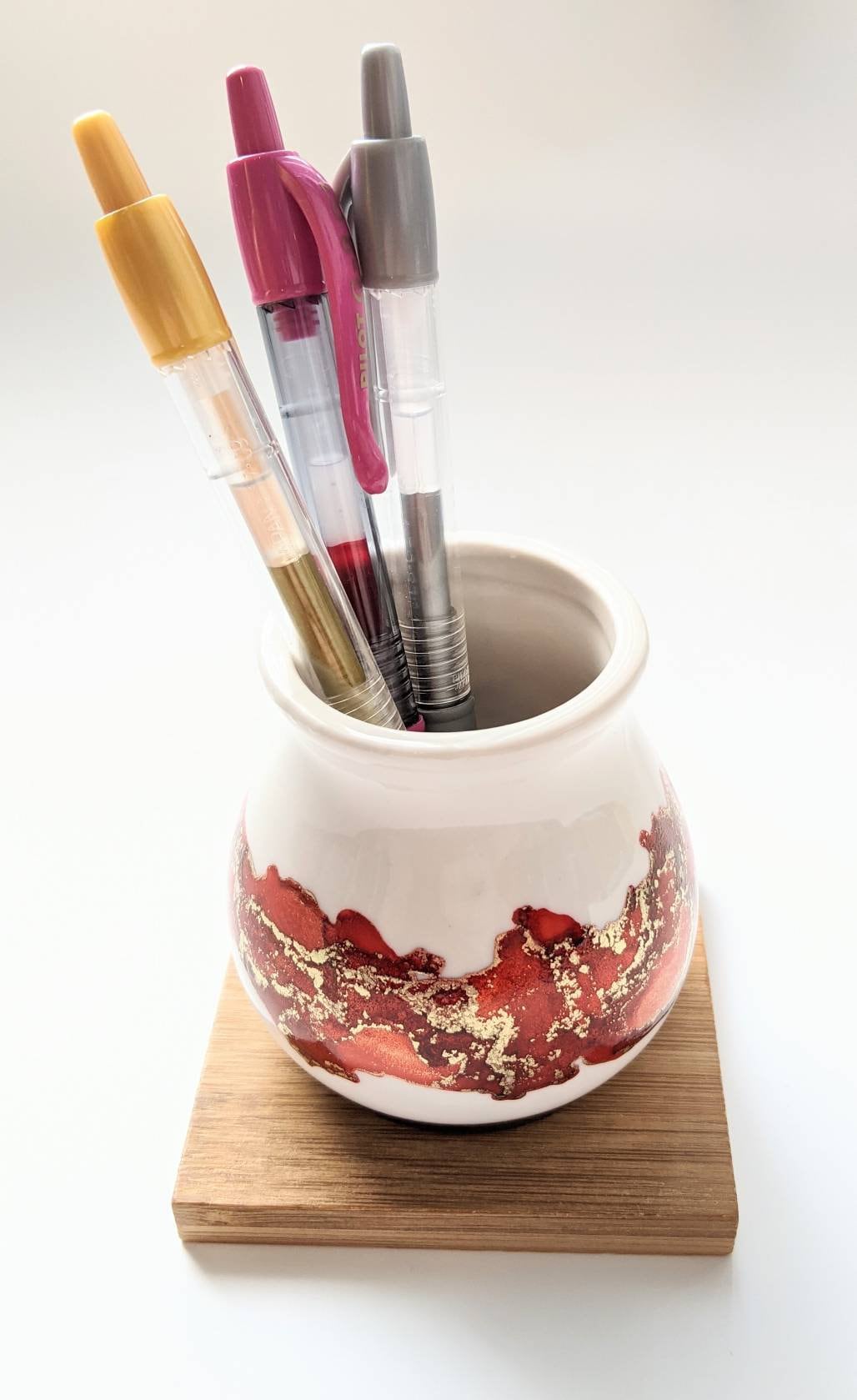 Red Ceramic Planter Home Decor Housewarming Gift Custom | Etsy