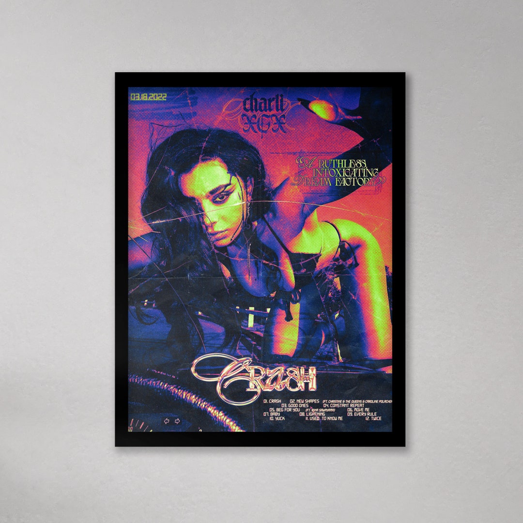 CHARLI XCX CRASH Album Cover Poster - Etsy