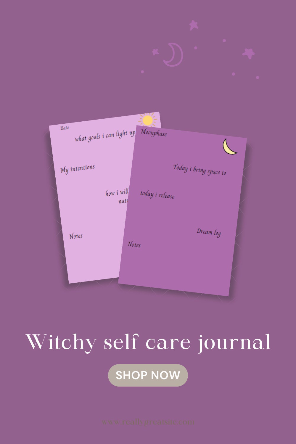 Witchy Planner, Self Care Journal, Witchy Digital Planner, Witch ...