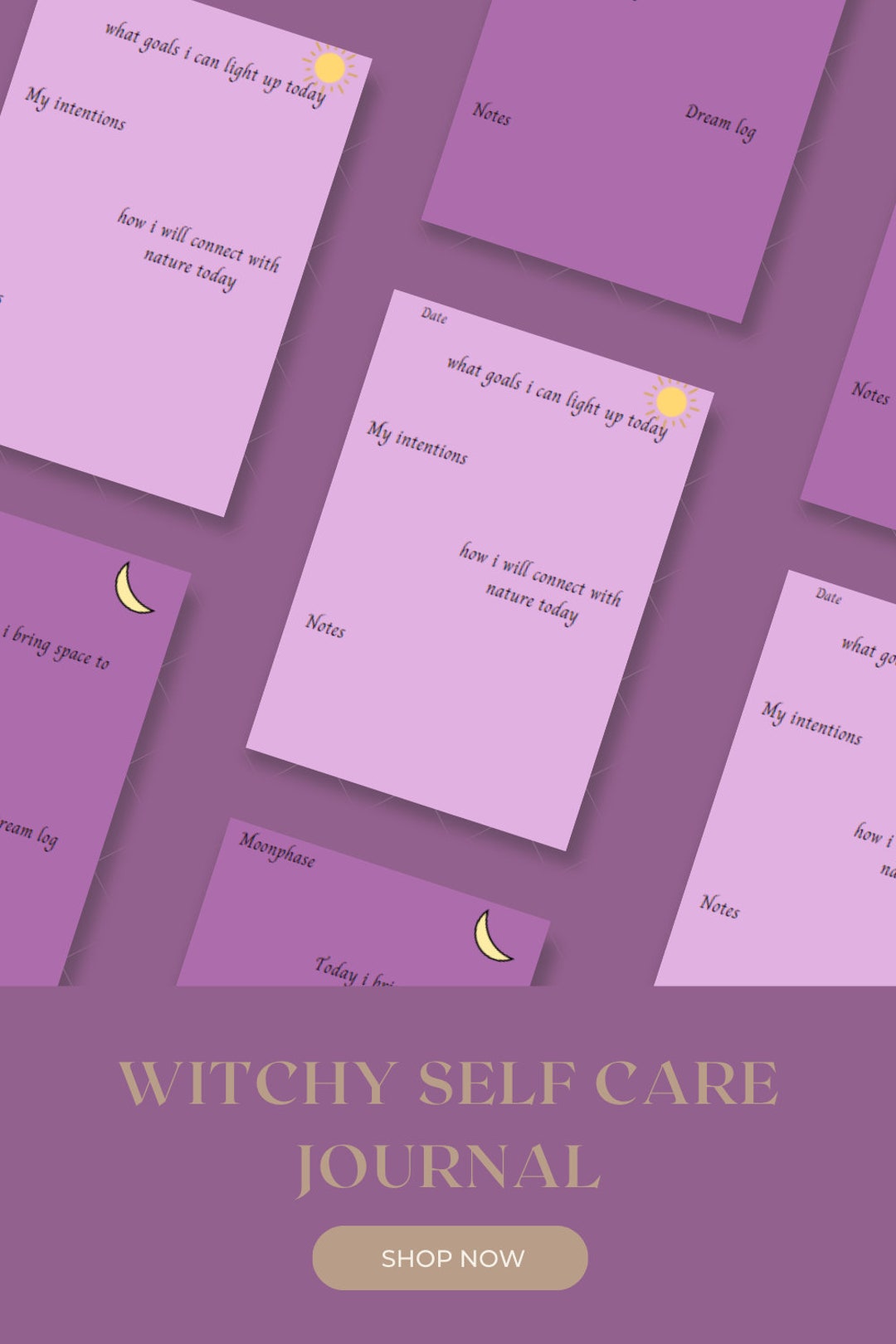 Witchy Planner, Self Care Journal, Witchy Digital Planner, Witch ...