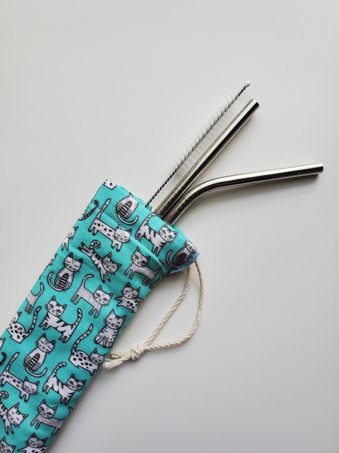 Reusable Straw Pouch, Water-resistant Straw Case, Sustainable Eco ...