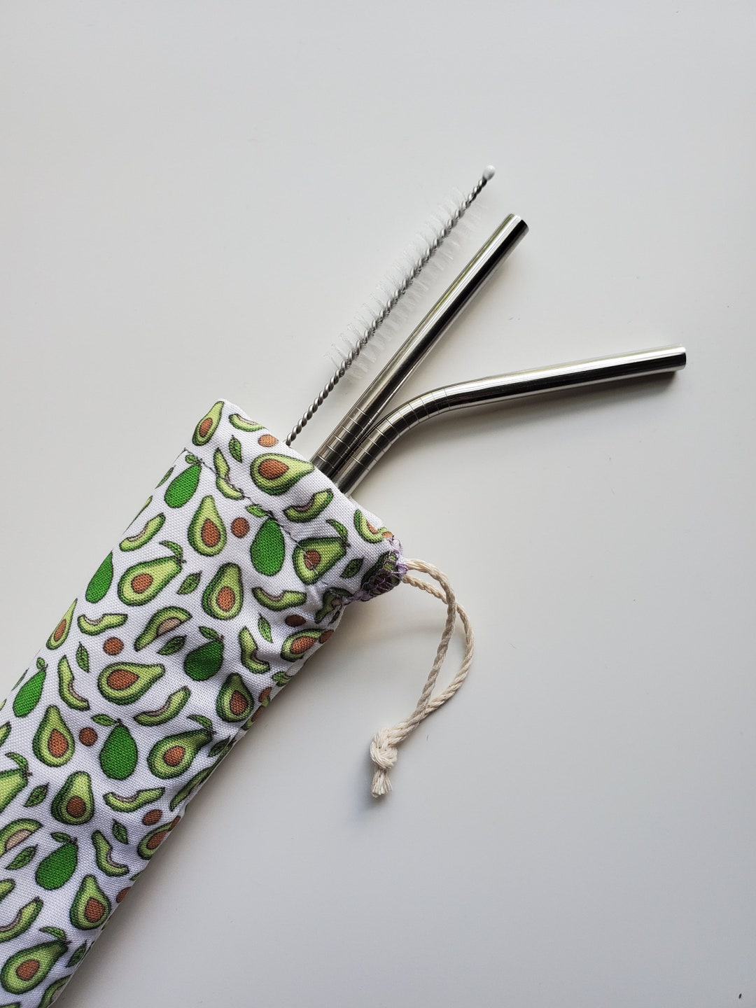 Reusable Straw Pouch Water-Resistant Sustainable Eco - Etsy 日本