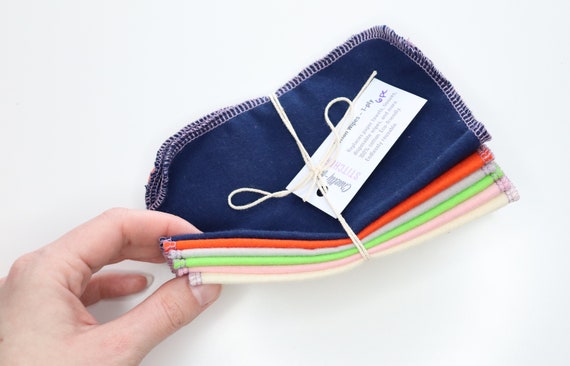 Cloth Wipes Sampler Reusable Tissues 6 Pack 1 Ply Cloth | Etsy