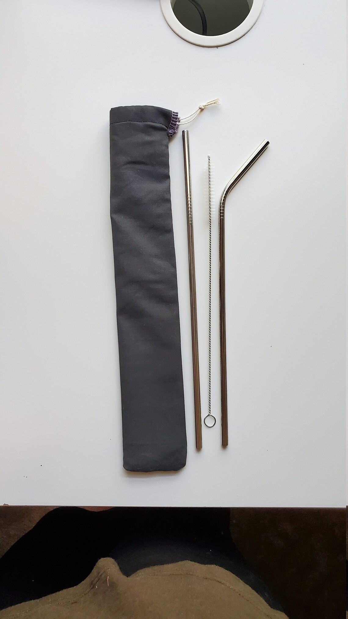 Reusable Straw Pouch Water-Resistant Straws Optional Solid | Etsy