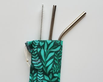 Reusable Straw Pouch Water-resistant Sustainable Eco - Etsy