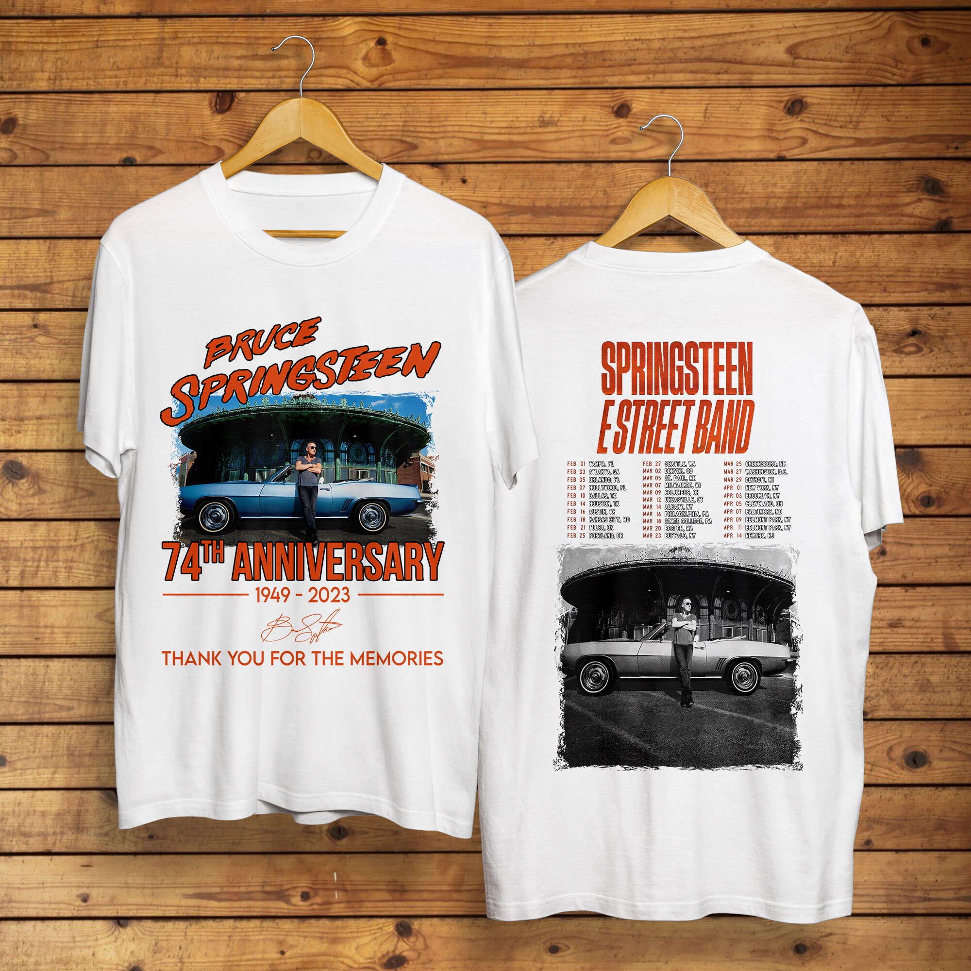 Bruce Springsteen 2023 Tour Shirt, E Street Band Tour T Shirt sold by ...
