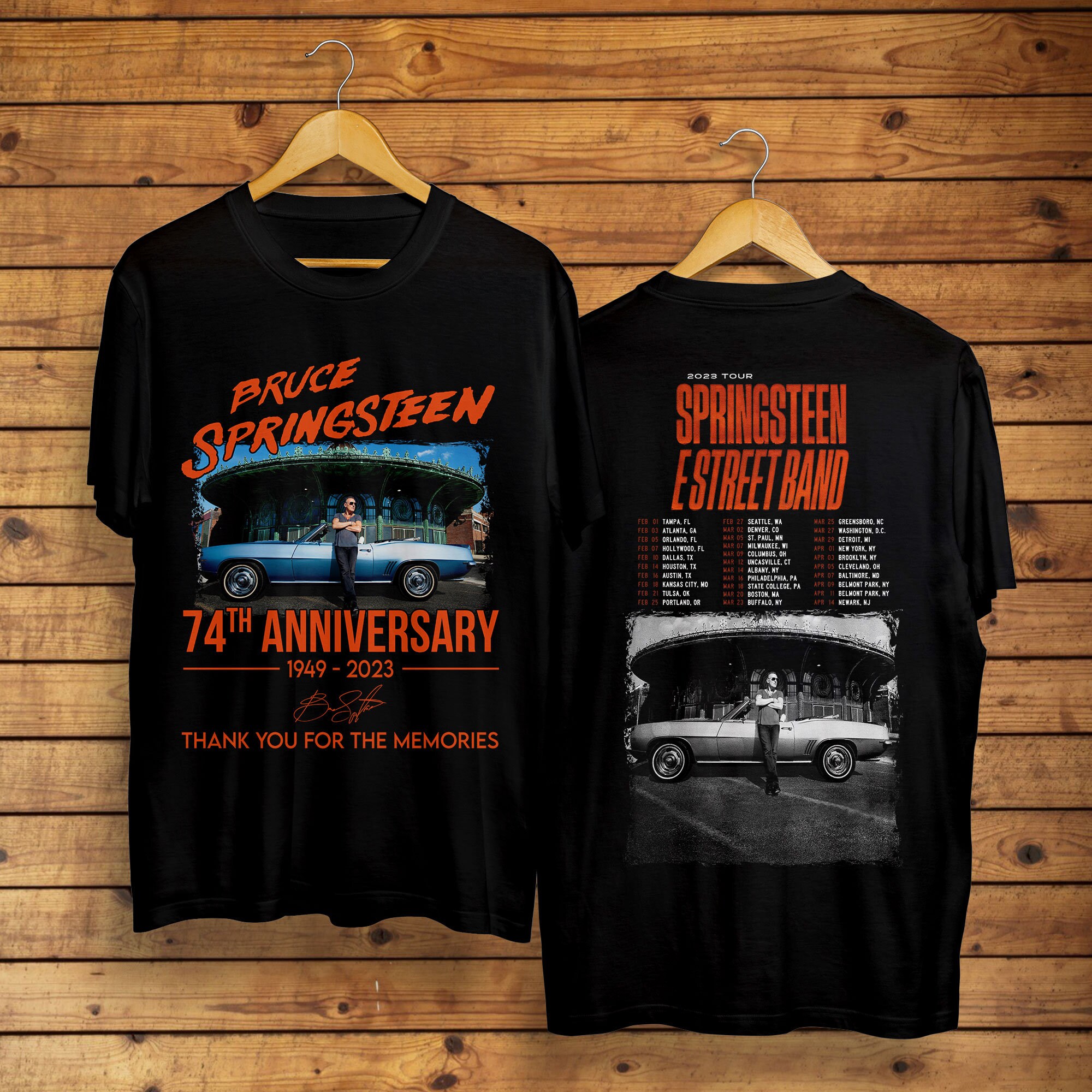 Bruce Springsteen 2023 Tour Shirt, E Street Band Tour T Shirt sold by ...