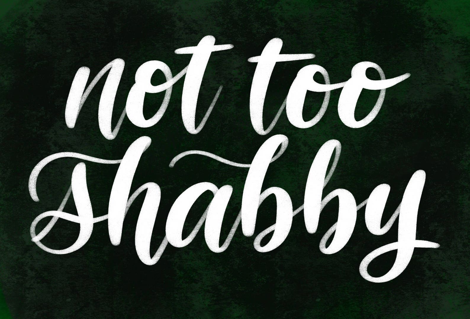 Not Too Shabby Lettering Brush for Procreate App - Etsy