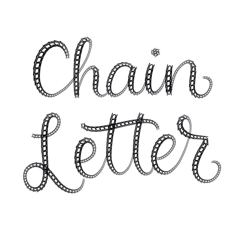 Chain Letter - Lettering Brush for Procreate App - Etsy