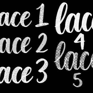 Lace Lettering Brushes for Procreate - Etsy