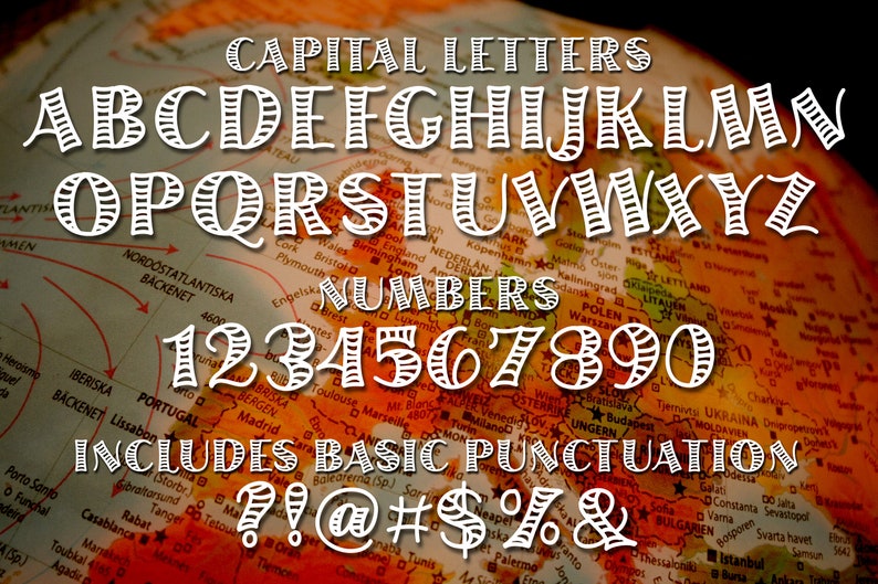 Prime Meridian Hand-lettered Font - Etsy