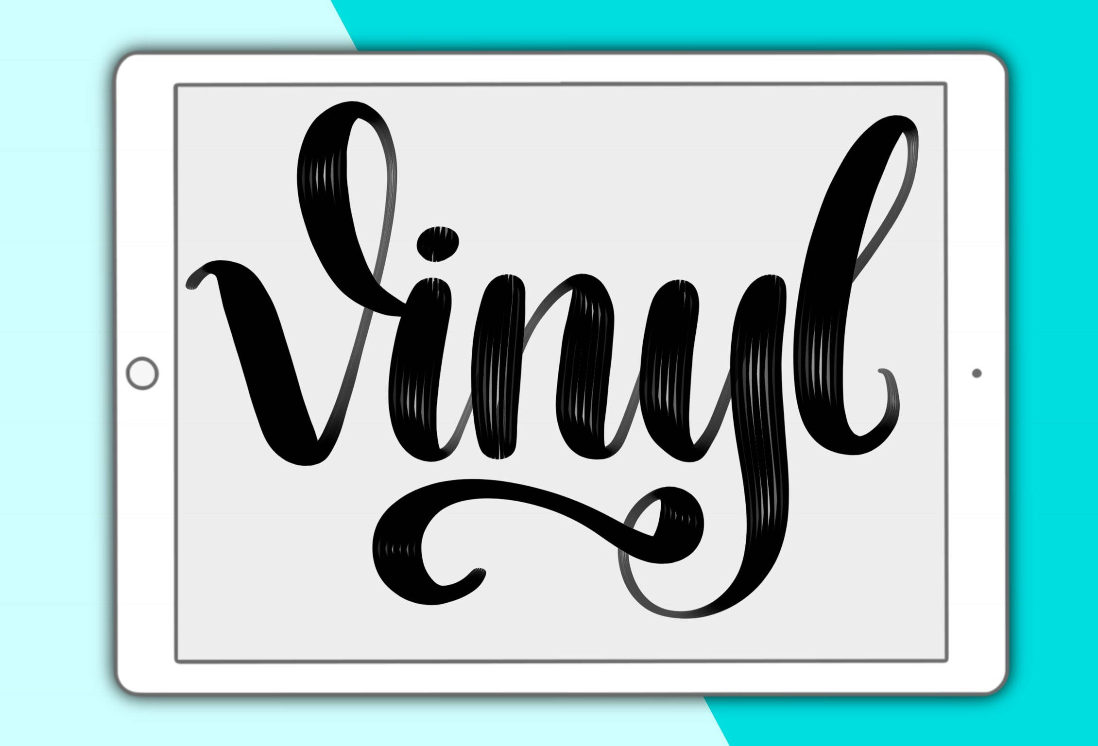 Vinyl Lettering Brush for Procreate - Etsy