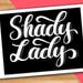 Shady Lady Lettering Brush for Procreate App - Etsy