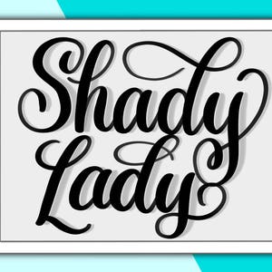 Shady Lady Lettering Brush for Procreate App - Etsy