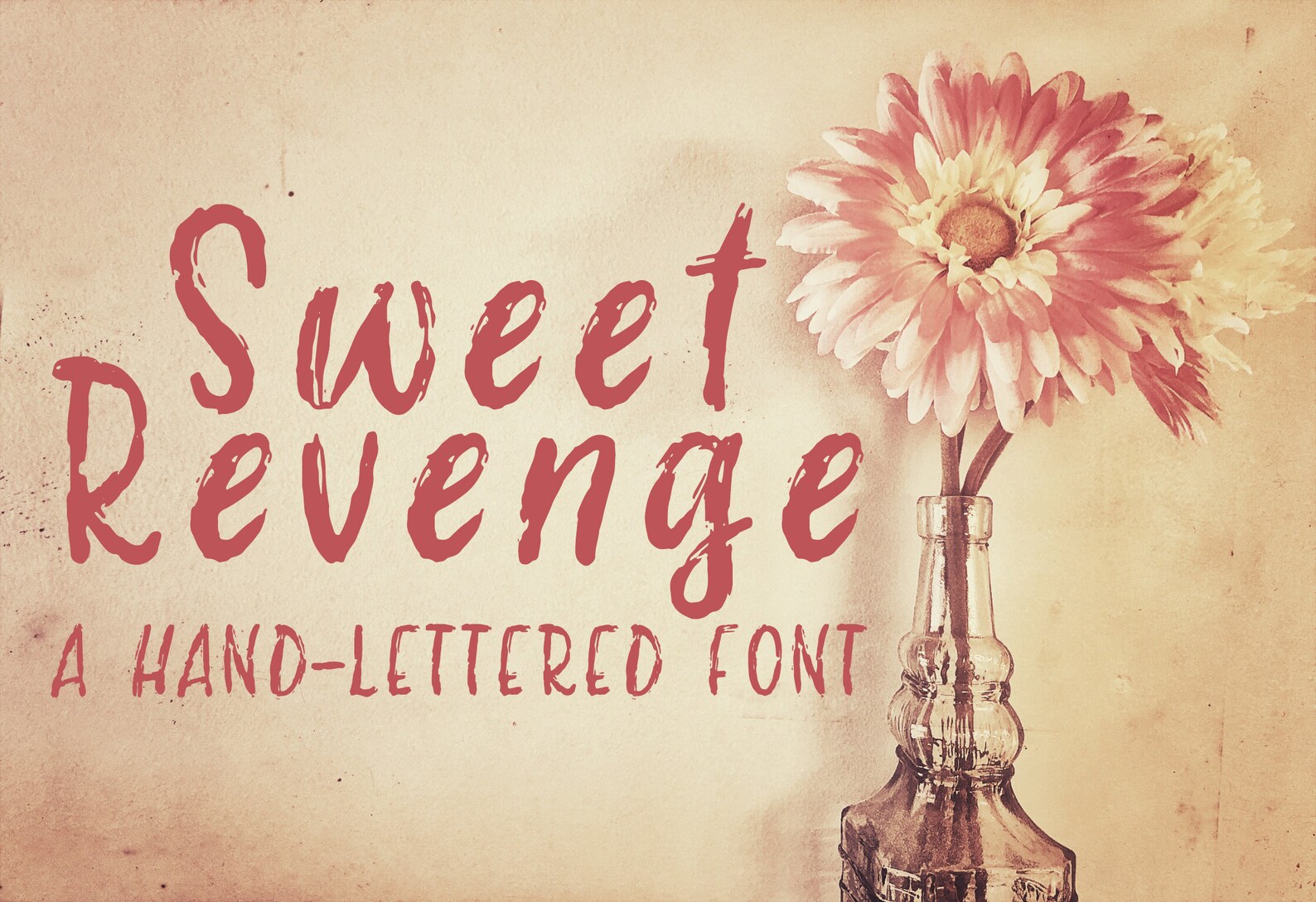 Sweet Revenge Hand-lettered Font - Etsy