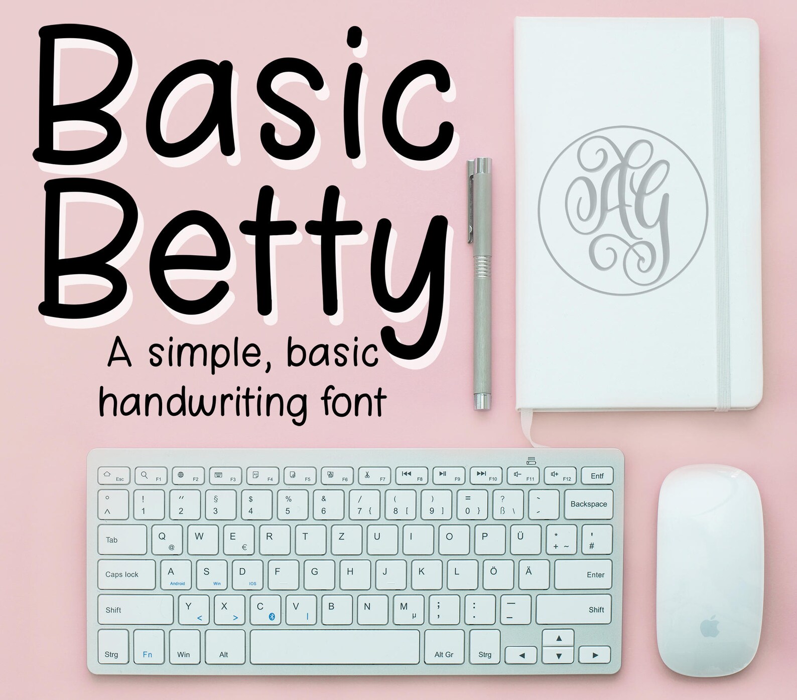 Basic Betty Hand-lettered Font - Etsy