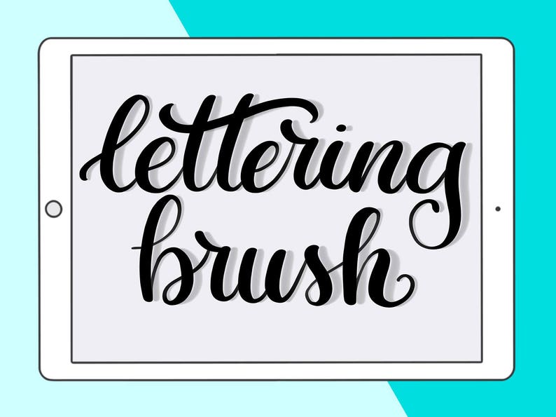 Shady Lady Lettering Brush for Procreate App - Etsy