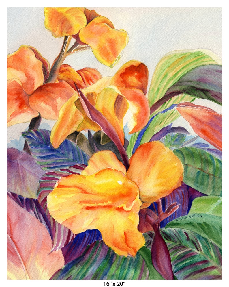 Floral Colorful Flowers Art Print to Add a Splash of Color - Etsy