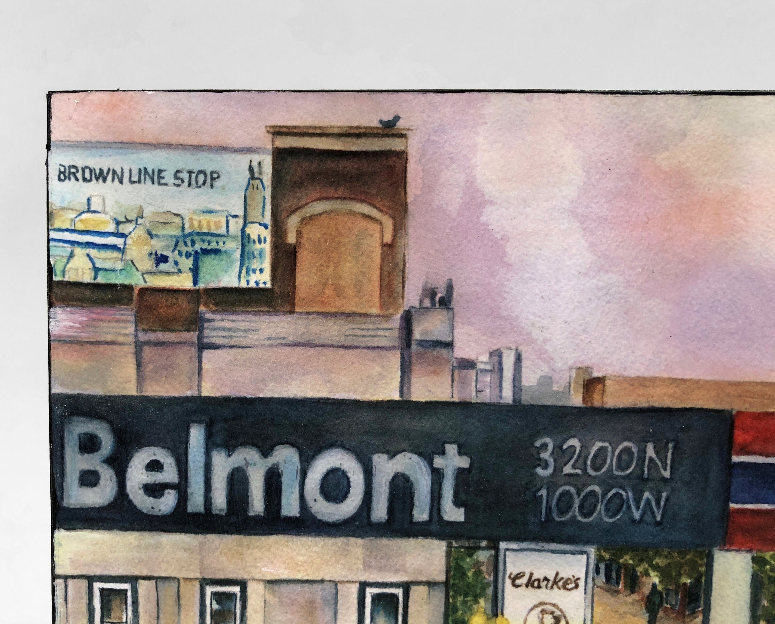 Chicago Train Platform Brown Line Travel Poster - Etsy