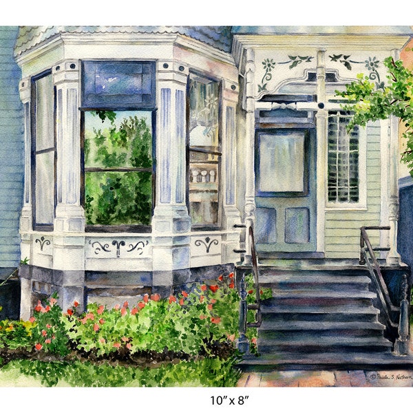 Victorian House Art - Etsy