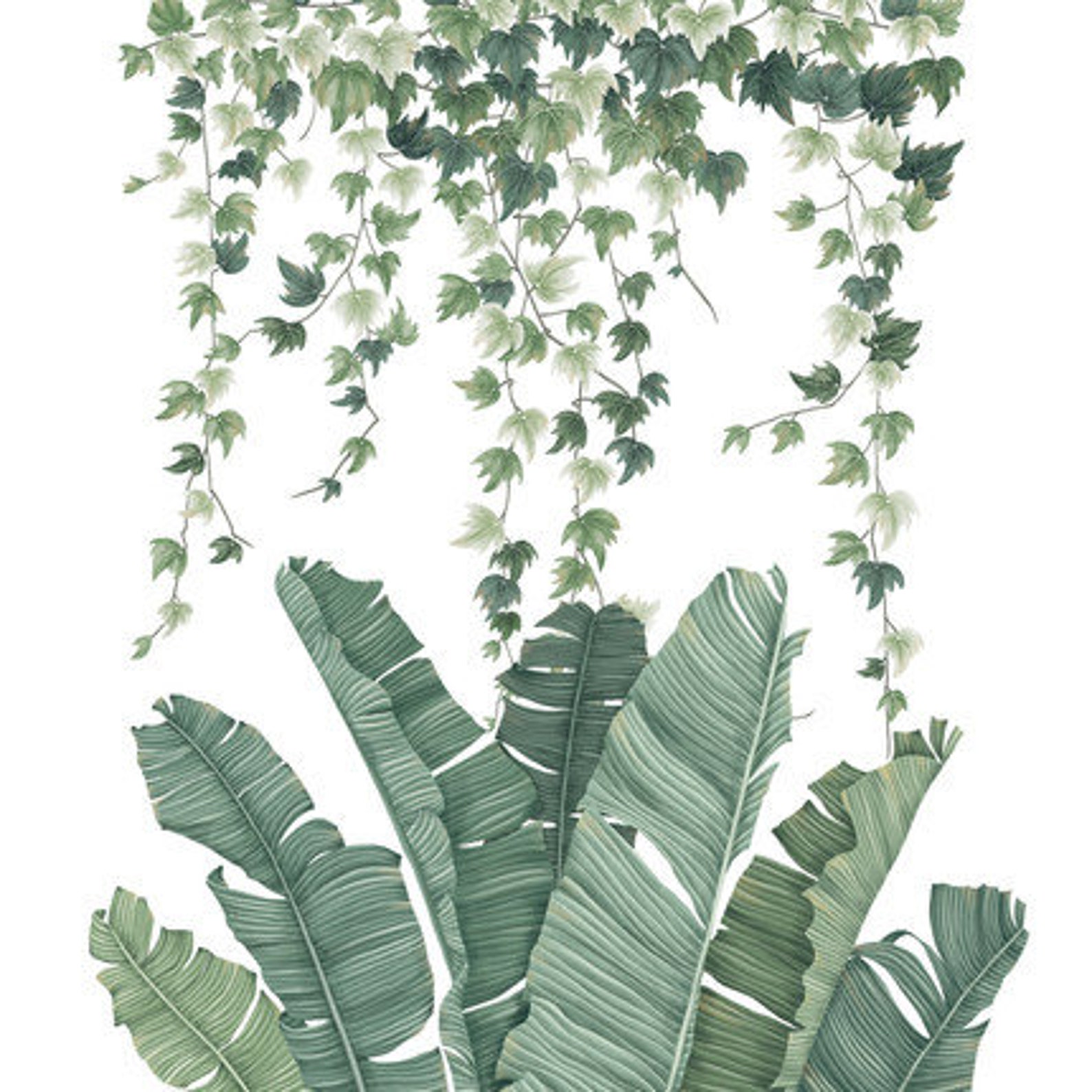 Charm Green Banana Leaf Living Room Home Decor Hanging - Etsy