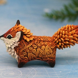 Cute Fox Statue Animal Resin Crafts Decorations Tabletop - Etsy