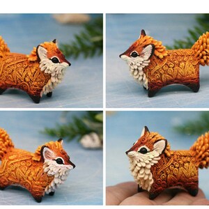 Cute Fox Statue Animal Resin Crafts Decorations Tabletop - Etsy