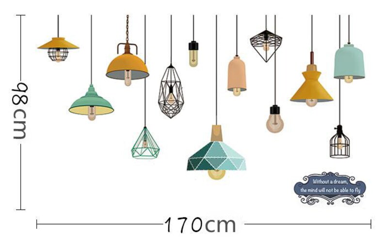 Colorful Light Bulb Stickers Lights Home Decors Removable - Etsy