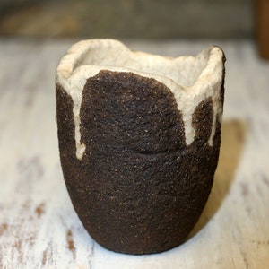 Rustic Ceramic Coffee Cup Latte Mug Tea Mug Minimalism Handleless ...