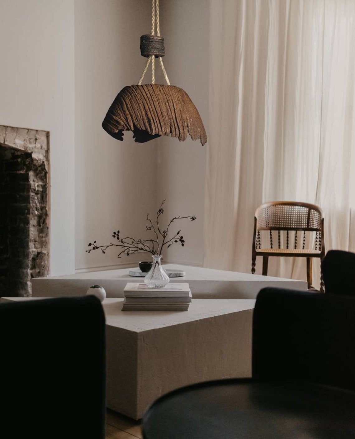 Ceramic Lamp Shade Pendant Lights Nature Home Decor - Etsy