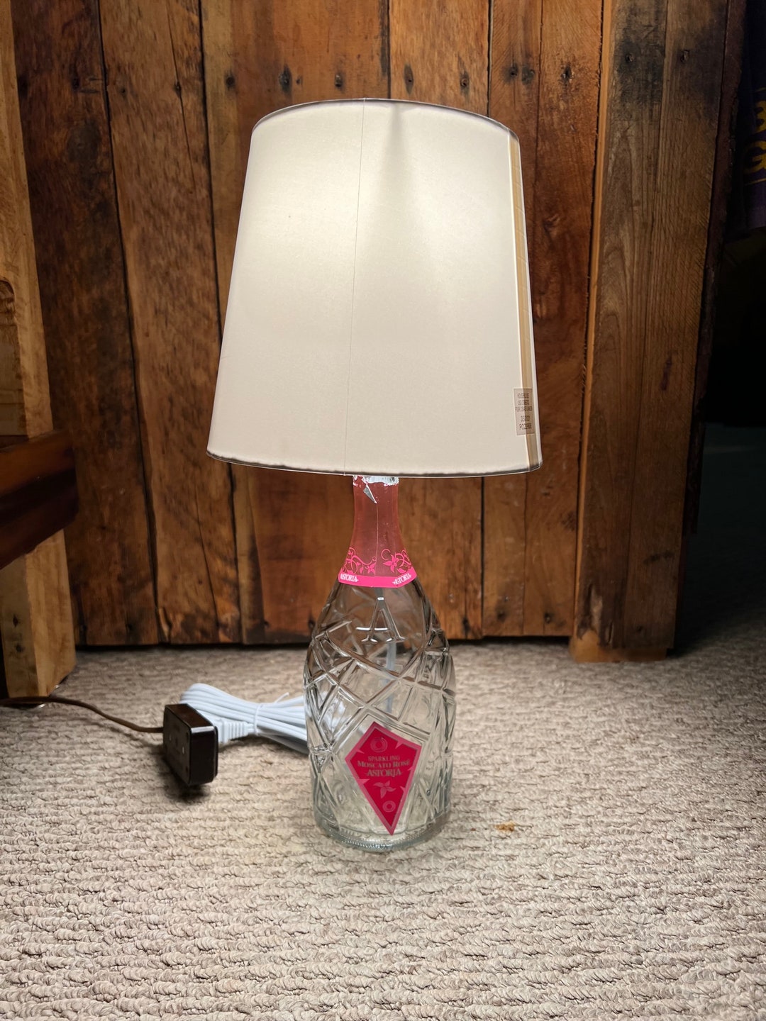Astoria Moscato Rose 750ml Lamp - Etsy