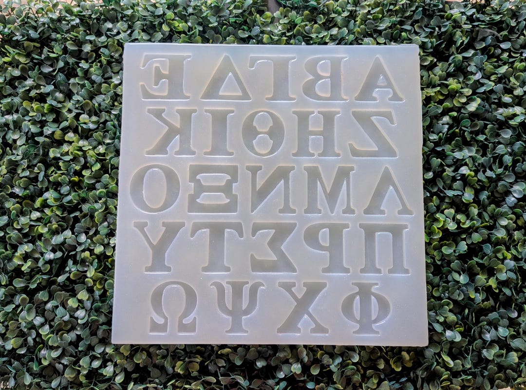Greek Alphabet Silicone Mold, Fraternity Sorority Gift, Paddle Letters ...