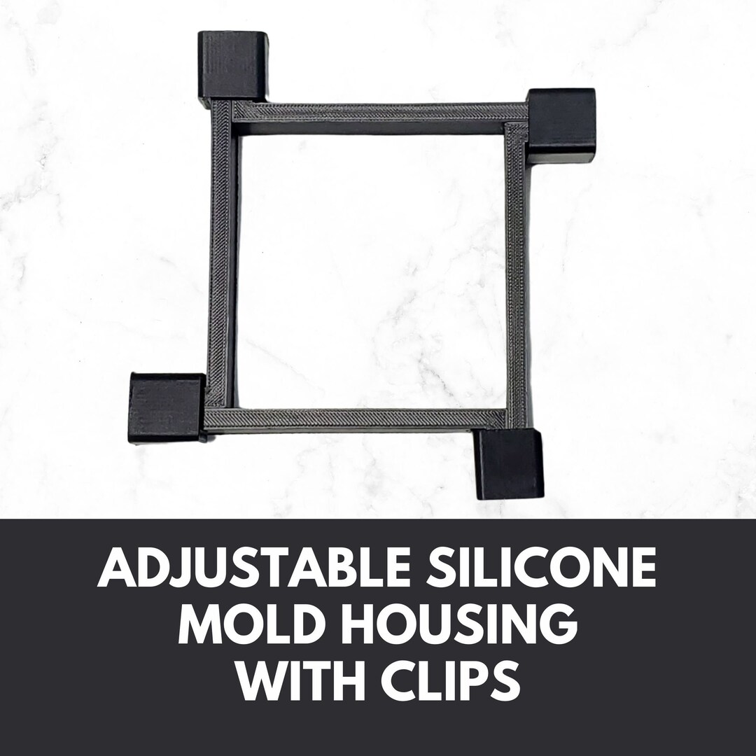 Adjustable Square Mold Box: 3D Printed Silicone Mold Housing - Etsy
